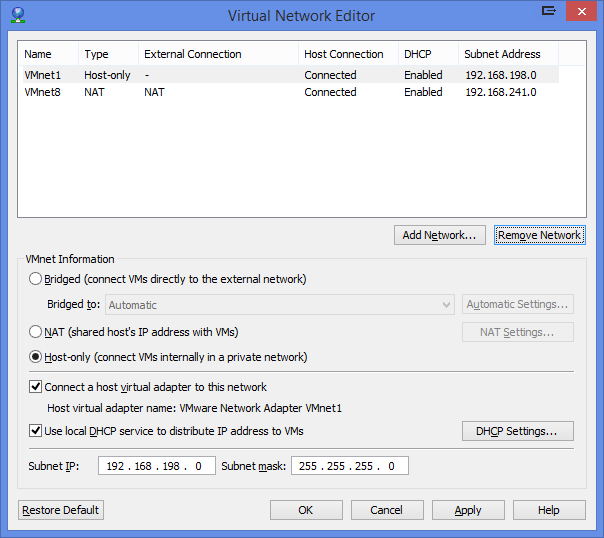 Pas de Bridged Network Adapter visible dans VmWare Player - TechSpace